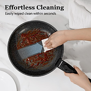 SODAY 15Pcs Pots and Pans Set Non Stick, Cookware Sets with Detachable Handle, Nonstick RV Kitchen Cooking Set Removable Handles, Oven Safe, Induction Fast, Stackable Non-stick Set, Black