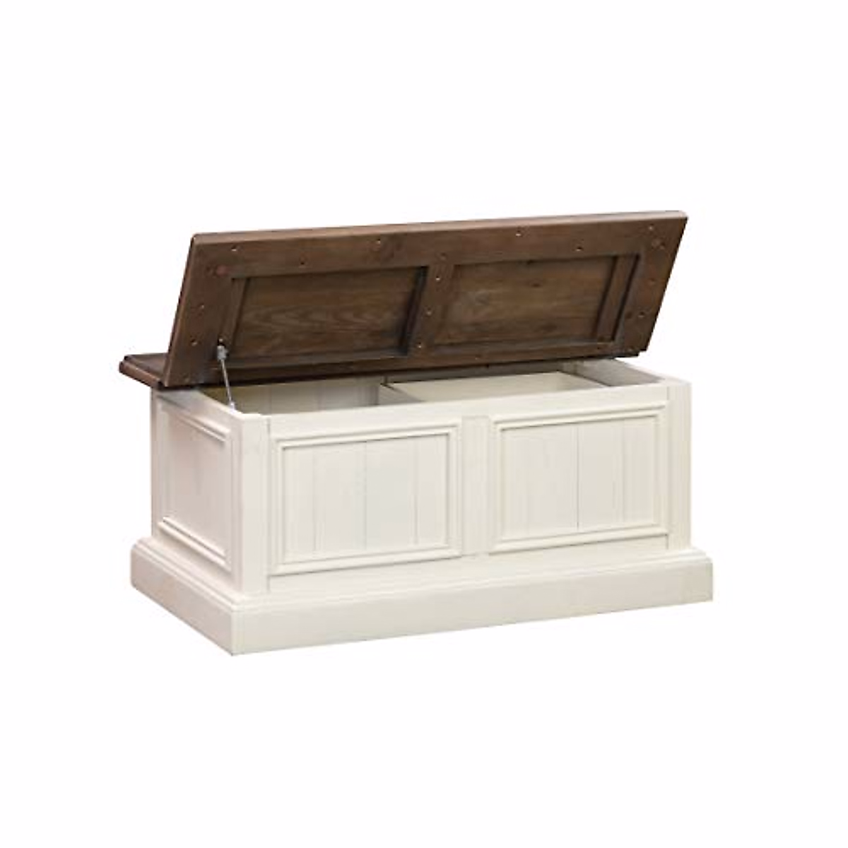 Amazon Brand - Stone & Beam FSC Certified Reclaimed Pine Storage Bench, 39"W, White