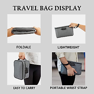 TARFEPA Large Water-Resistant Storage Box with Combination Lock, Portable Storage Case, Ziplock Bag Organizer Lockable Bag for Home and Travel Great Gifts for Women/Men