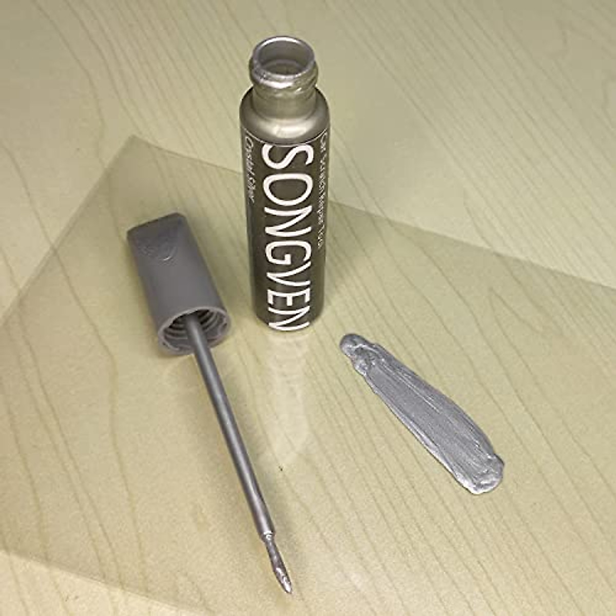 Car Touch Up Paint Pen Silver for Toyota CAMRY Auto Scratch Remover Pen 1D4 Auto Scratch Repair Kit for Deep Scratches Cars Scratch Repair Easy Repair (For Toyota CAMRY, Silver)