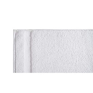 AmazonCommercial Premium 100% Cotton Bath Towel Set - Pack of 6, 27 x 54 Inches, 600 GSM, White