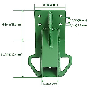 KUAFU Rear Trailer Hitch Receiver Compatible with John Deere Gator 4x2 6x4 Old Style Models with Vertical Brace Hardware Included