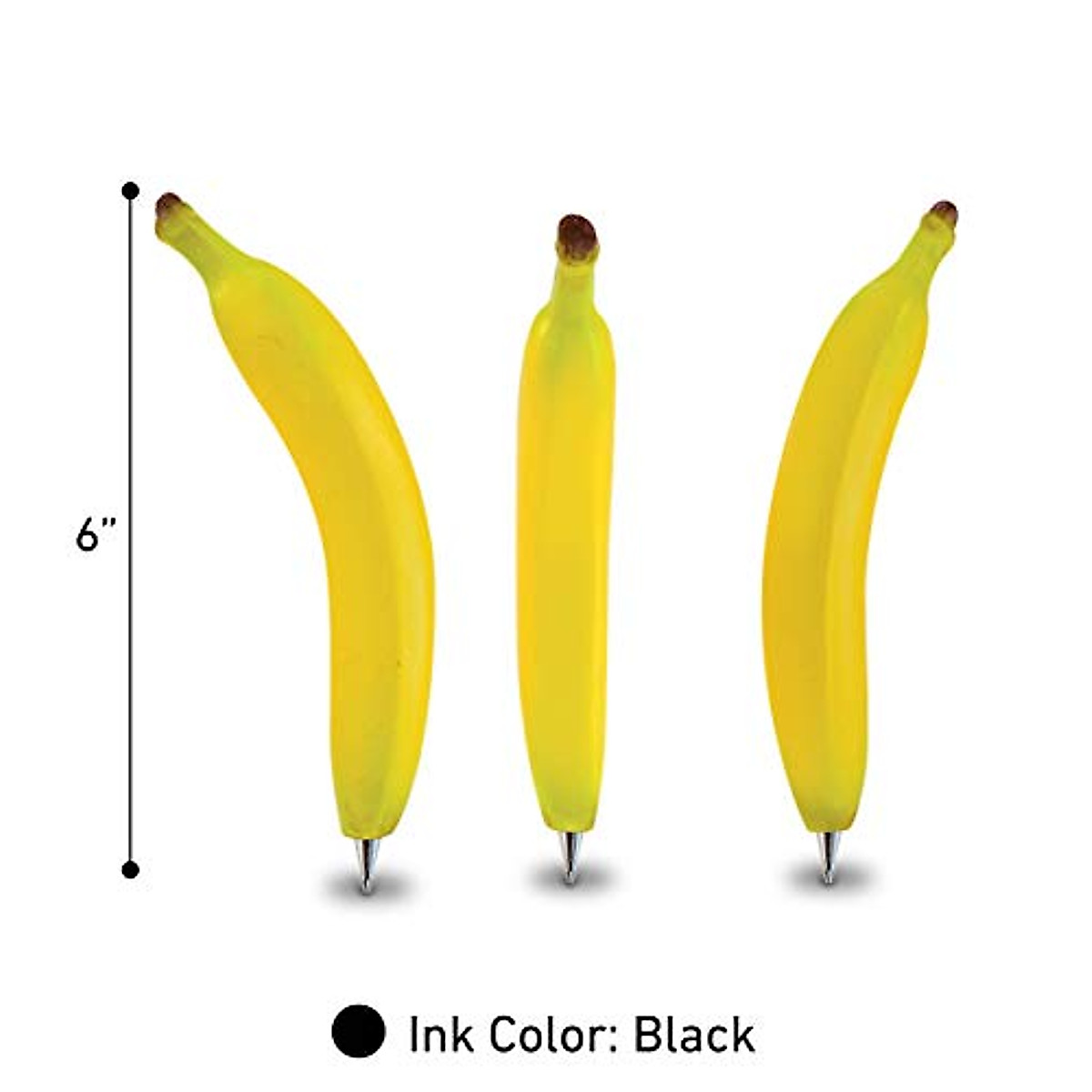 Planet Pens Banana Novelty Pen - Cute Fun & Unique Kids & Adults Office Supplies Ballpoint Pen, Colorful Fruits Writing Pen Instrument For School & Office