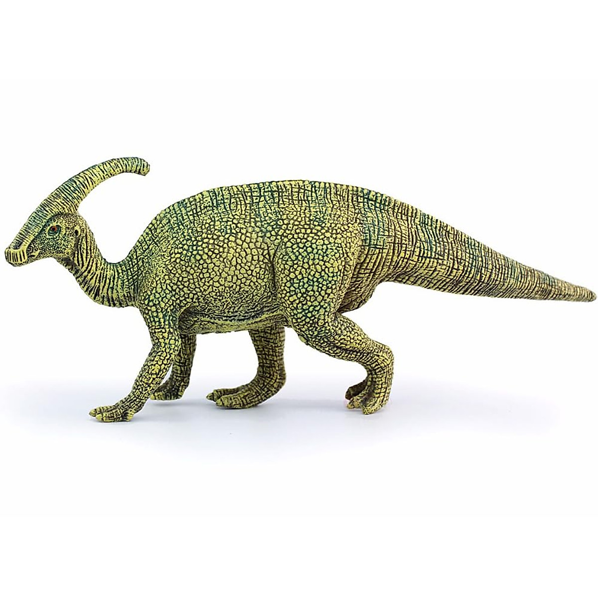 Gemini&Genius Parasaurolophus Dinosaur Toy for Kids, Parasaurolophus Dino Action Figure Toy - 7.5 Inches Length Dino Gift for 3-12 Years Old Kids (Green)