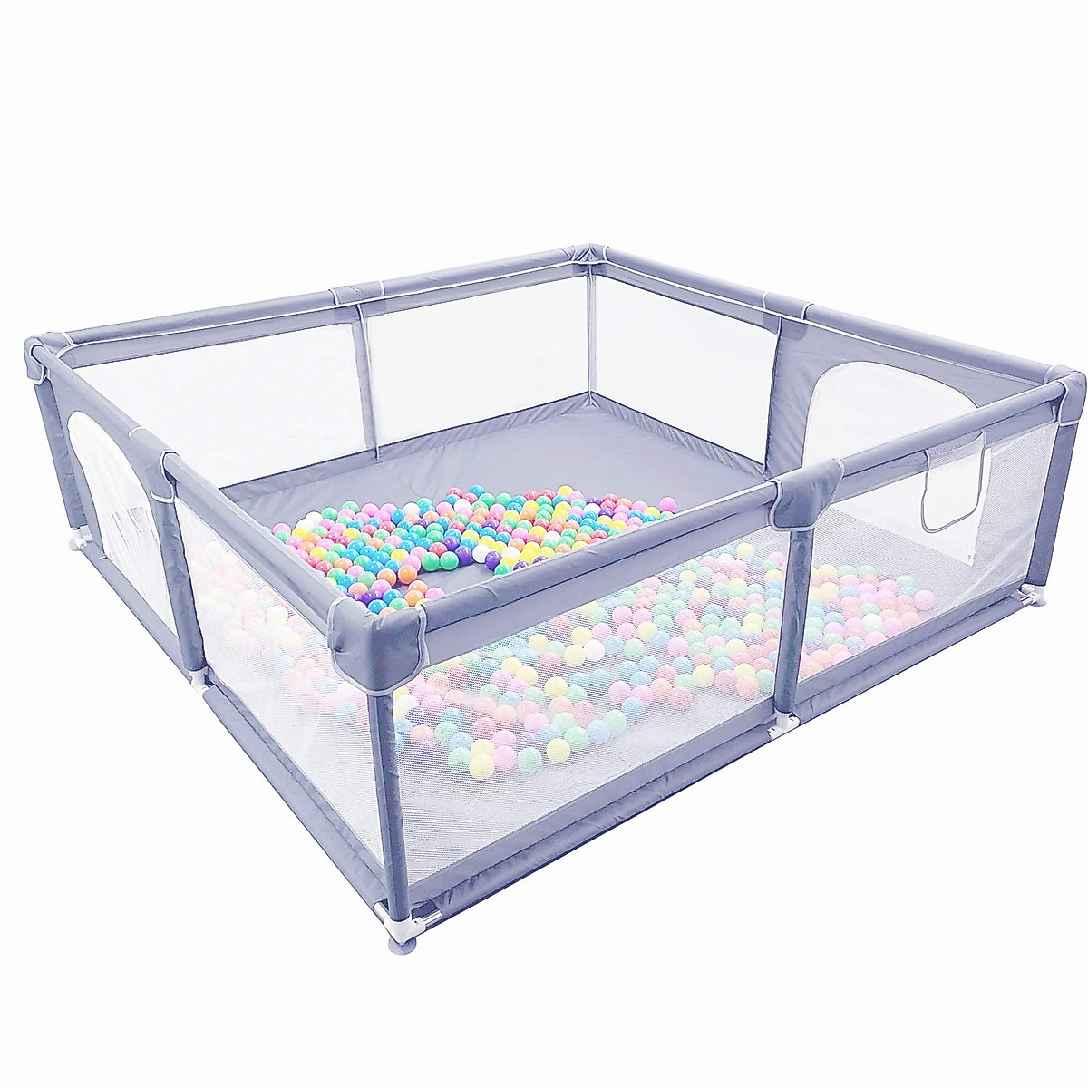 Gaorui Large Kids Baby Ball Pit - Portable Indoor Outdoor Baby Playpen Toddlers Children Safety Play Yard Fun Activities Popular Toys (Not Includes Balls)