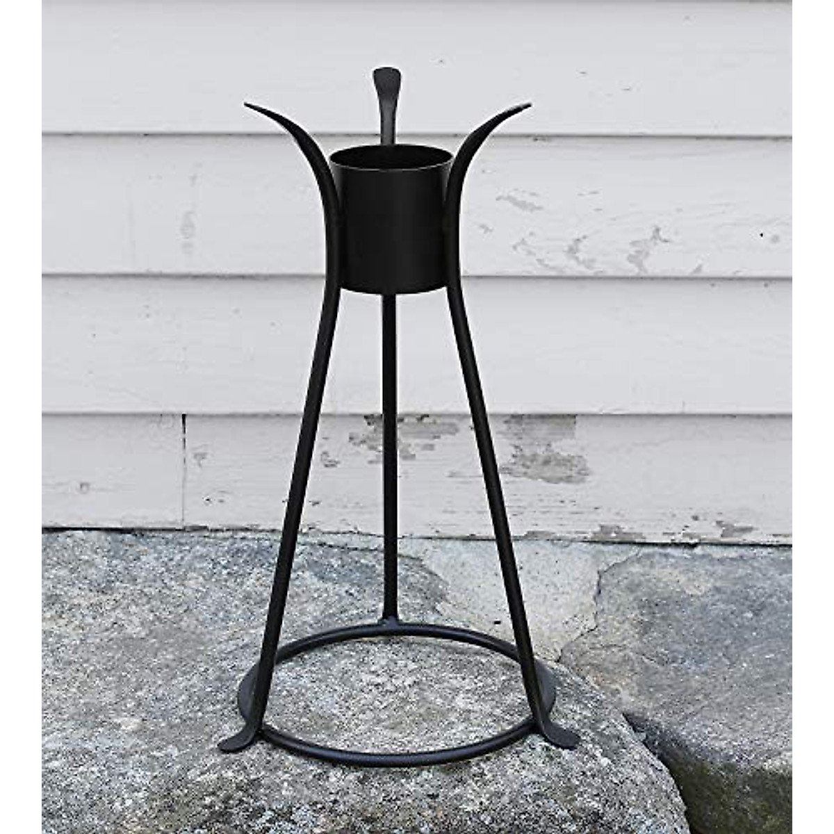 Achla Designs GBS-14 Trestle II Gazing Globe Ball Stand, 13 1/2-in H, Black