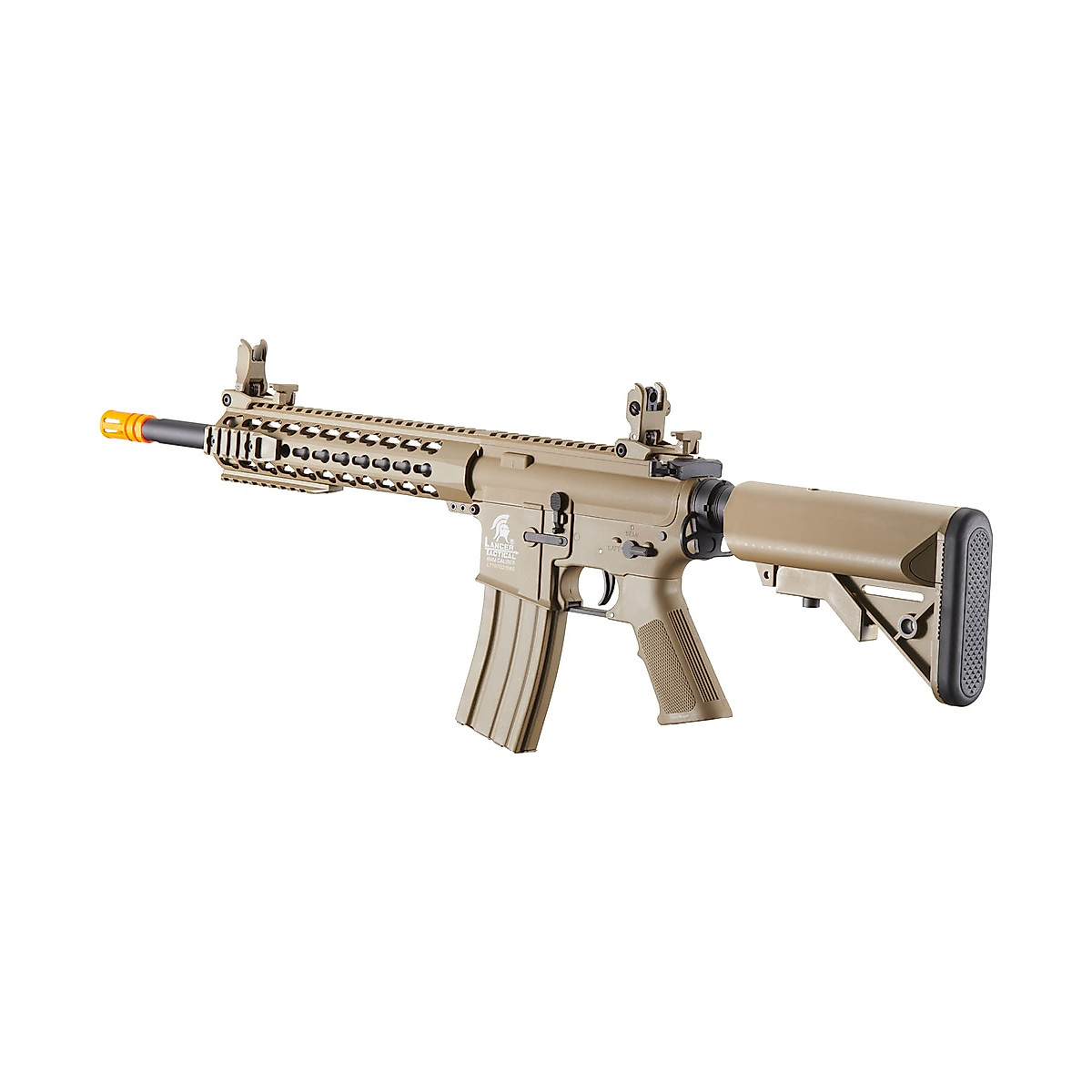 Lancer Tactical Gen 2 Airsoft M4 Carbine 10" Electric Full/Semi-Auto Airsoft AEG Rifle-1000 Rounds 0.20g BBS, 9.6v Nimh Battery & Charger Included (Tan Polymer w/ 300 Rounds Mag)