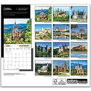 National Geographic Castles 2021 Wall Calendar