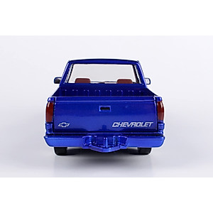 All Star Toys Motormax 1992 Chevy 454SS Pickup Lowrider Truck Candy Blue 1/24 Diecast Model Exclusive Get Low 79036