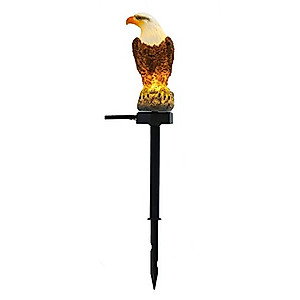 CHUANGFENG Eagle Figurine Garden Solar Stake Light Solar Eagle Lights Outdoor Decorative Bright Light Eagle Statue for Garden, Lawn,Patio,Yard Decoration