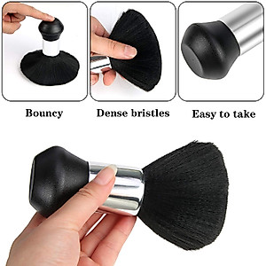 FEBSNOW Professional Hair Cutting Cape with Neck Duster Brush, Salon Barber Cape, Hair Cutting Accessories (Floral Print)