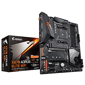 GIGABYTE X570 AORUS Elite Wi-Fi (AMD Ryzen 3000/X570/ATX/PCIe4.0/DDR4/Intel Dual Band 802.11AC Wi-Fi/Front USB Type-C/RGB Fusion 2.0/M.2 Thermal Guard/Gaming Motherboard)