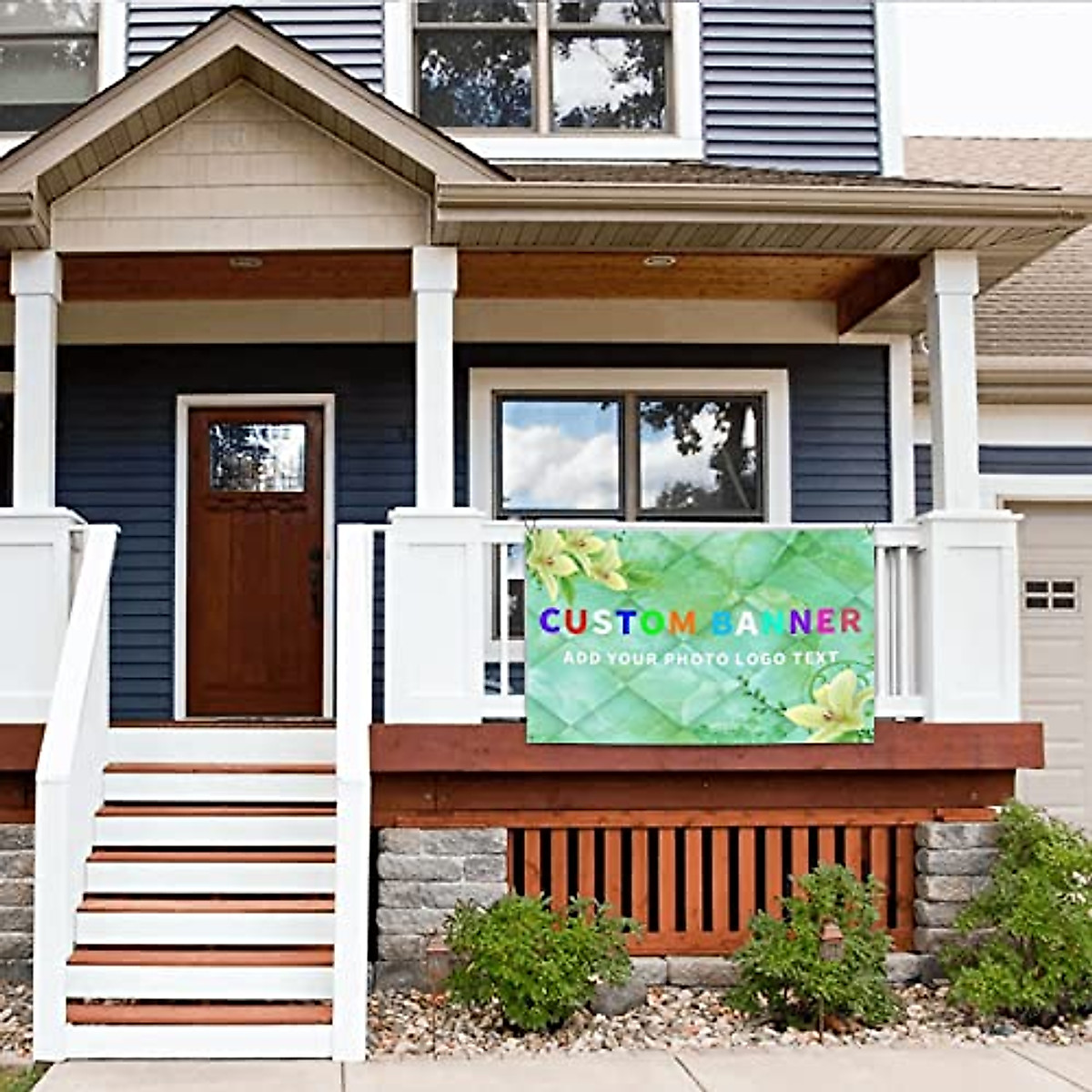 Custom Banners and Signs for Outdoor 6'x4' Customize Personalized Photo Text Background Banner Printing Decoration Backdrop for Birthday Party Business Graduation Wedding Event