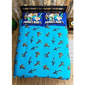 Minecraft Survive Double Duvet Cover and Pillowcase Set