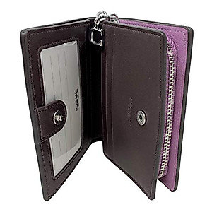 Coach Pebble Leather Snap Wallet Style No. C2862 Violet Orchid