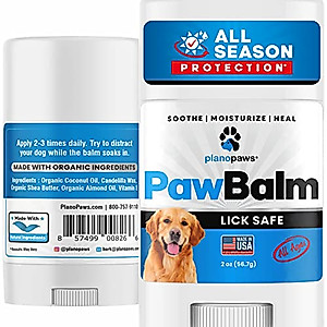 Lick Safe Dog Paw Balm 2 Oz - Dog Paw Protector - Paw Balm Dogs - Paw Pad Balm - Paw Protectors for Dogs Hot Pavement - Paw Wax for Dogs - Fix Dry Cracked Paws - Paw Soother for Dogs - Paw Butter