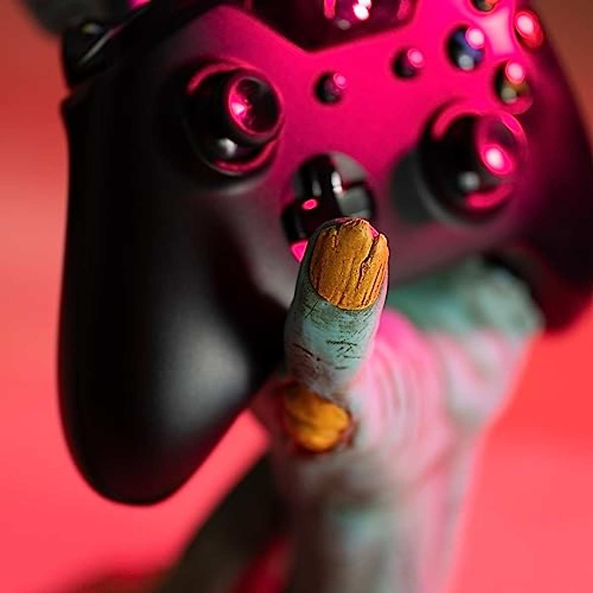 Gaming Controller Holder One More Life | Controller Holder Figure | Headphone Stand & Controller | Gaming Accessories for Desk | Gamer Gifts