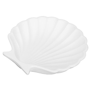 Cabilock Shell Trinket Tray Ornament Tray Clam Shell Jewelry Dish Ceramic Jewelry Tray Ceramic Ring Holder Bracelet Holder Earring Holder Engagement Trinket Tray Dining Room Table Decor