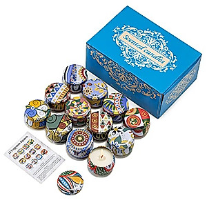 Set of 12 4.4OZ Scented Candles Bulk, Strong Aromatherapy Soy Candle for Home, Romantic Decorations Gifts for Women on Christmas, Holiday, Birthday or Anniversary