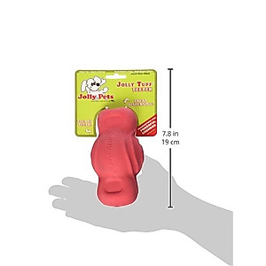 Jolly Pets Tuff Range Tuff Teeter Bouncing Treat Dispenser Dog Toy, 5 Inches, Red