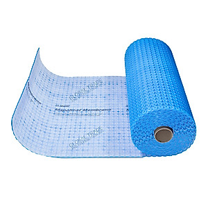Mapei 2855915 Mapeheat 7/32 inch Thick Radiant Floor Heating Uncoupling Crack Isolation and Waterproofing Membrane Underlayment 161 Square Feet Roll