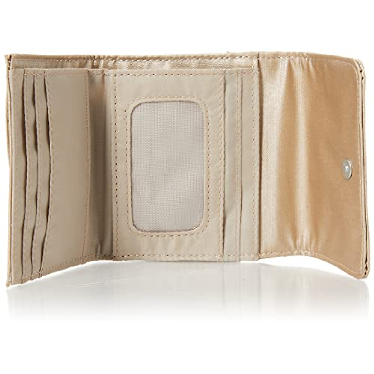 Kipling Womens Women's Cece Wallet, Purse, Snap Closure, Metallic Small Wallet, Starry Gold Metallic, 4.25 L x 3.875 H 0.5 D US