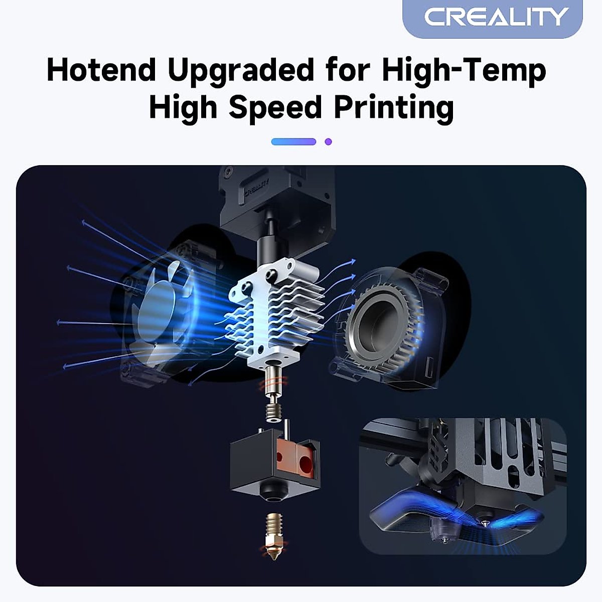 Official Creality Ender 5 S1 3D Printer 250mm/s Printing Speed with CR Touch Auto Leveling, Sprite Extruder, High Precision Z-axis, Removable PC Build Plat