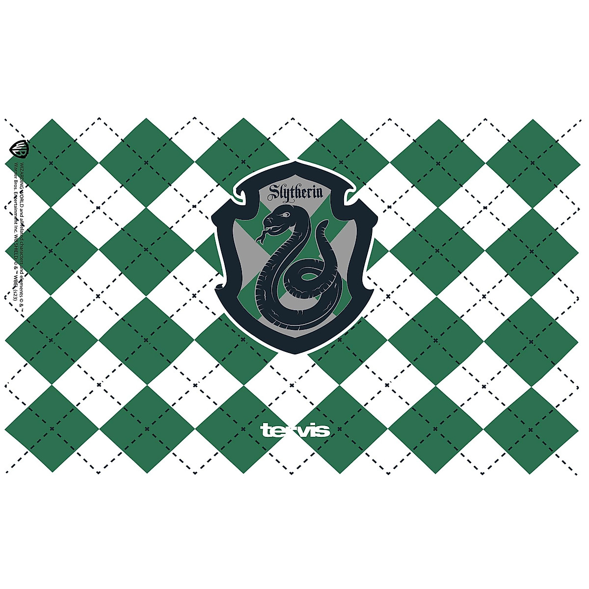 Tervis Harry Potter Slytherin Collection Made in USA Double Walled Insulated Tumbler Travel Cup Keeps Drinks Cold & Hot, 16oz - 4pk, Slytherin