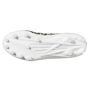 adidas Men's Adizero Scorch Football Shoe, White/Black/White, 10.5