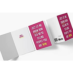 Funny Birthday Card For Men and Women, Single Large 5.5 x 8.5 Happy Birthday Card For Him Or Her, Birthday Card For Husband, Birthday Card For Brother - Birthday Card For Sister, Birthday Card For Son, Nephew, Niece - Karto - Let Me Know