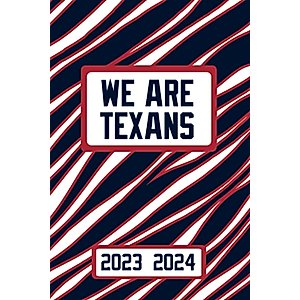 Houston We Are Texans Retro Zebra Print Game Day Planner 2023 2024 Monthly Weekly Daily Planner with To-Do List, Notes, Goals, Calendars: Get ... Management! Great Gift for the Ultimate Fan!