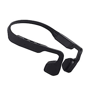 QT S Bone Conduction Headphones Bluetooth with Mic Titanium Lightweight Open-Ear Wireless Stereo Music IP65 Water & Sweat Resistant Answer Phone Call for Running Hiking Driving Bicycling Earphone