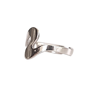 Handmade Silver Swirl Band Adjustable Toe Ring, 925 Sterling Silver, Small Dainty Open Toe, Pinky or Knuckle Rings for Women, By MiYa Jewelry Creations