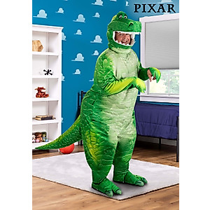 Fun Costumes Plus Size Deluxe Toy Story Rex Costume for Adults 2X Green