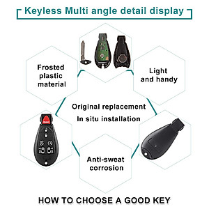 SELEAD Flip Key Fob 7 Buttons Keyless Entry Remote fit for 2008-2015 Town andamp Dodge Grand Caravan Volkswagen Routan Antitheft Keyless Entry Systems M3N5WY783X 2pcs US Stock