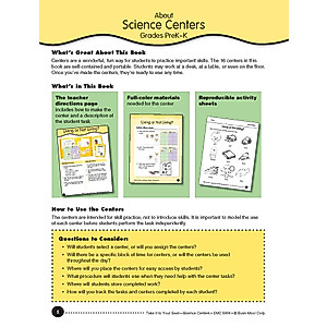 Take It to Your Seat Science Centers, Grades PreK-K