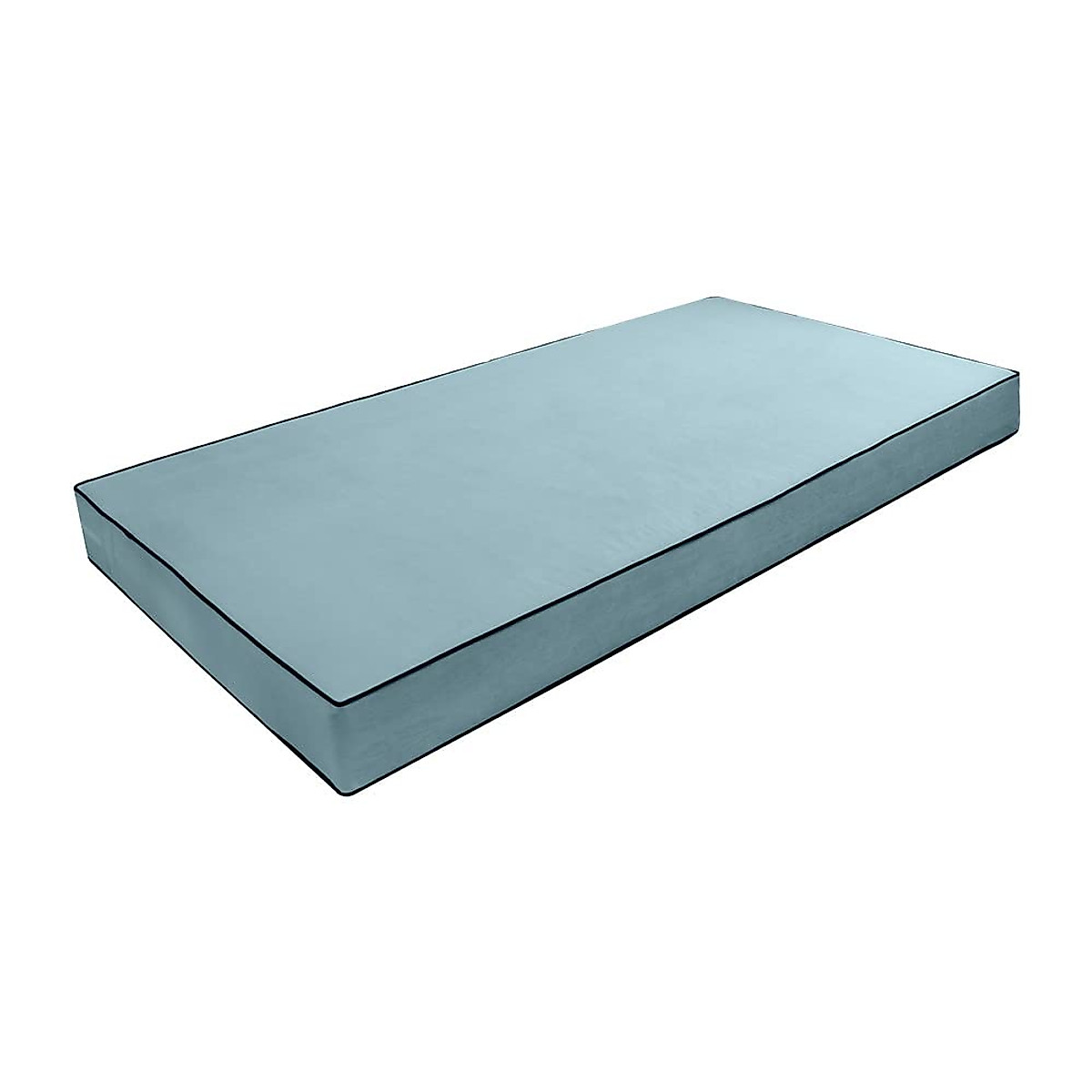 Prolinemax Contrast Pipe 8" Twin-XL Size 80x39x8 Velvet Indoor Daybed Mattress Fitted Sheet |Cover ONLY|-AD355
