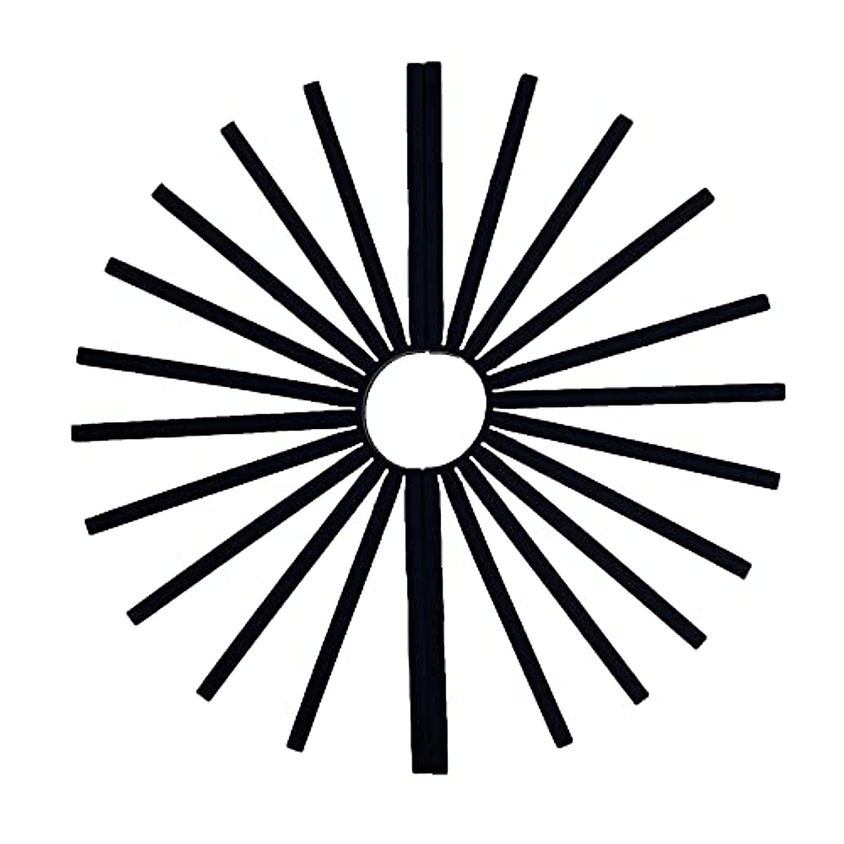 Umbra 1010039-040 Fanfare Silicone Trivet (Set of 2) Black,4.1 x 2.9 x 0.5