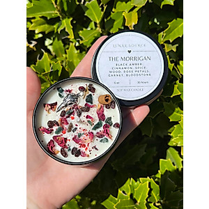 The Morrigan Ritual Candle | Phantom Goddess of War Witchcraft Altar Spell Magic Celtic Deity Gift Scented Intention Devotional Soy Candles