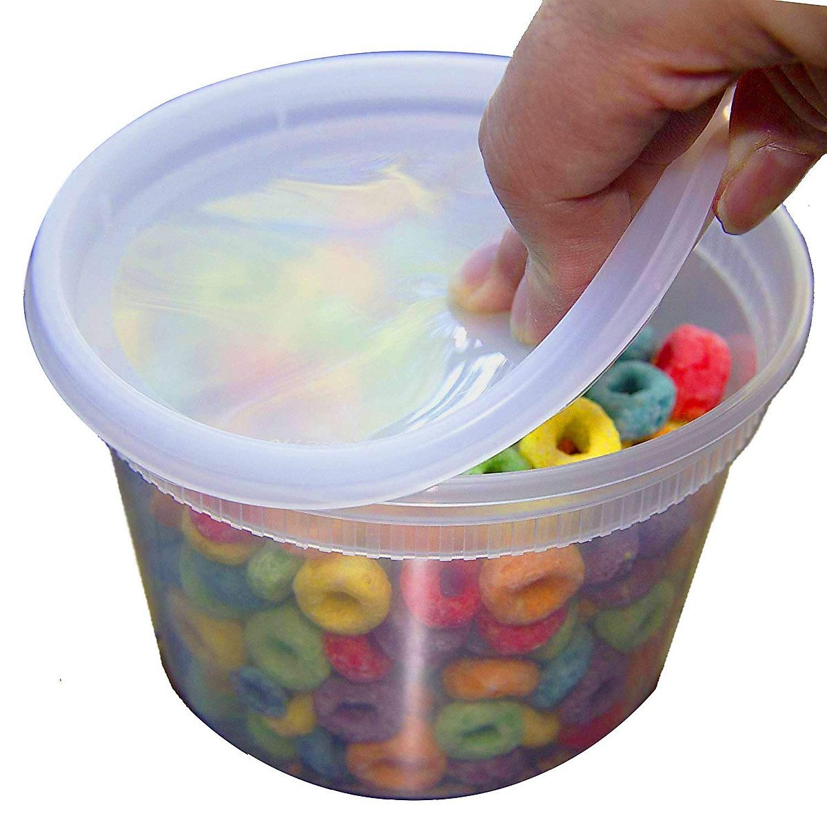 TigerChef Deli Containers with Lids Leak Proof, Microwave, Freezer and Dishwasher Safe, BPA-Free, 16 oz. Capacity (Pack of 40)