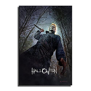 RIP Michael Myers Halloween Horror Violence and Bloody Canvas Art Poster and Wall Art Picture Print Modern Family Bedroom Decor Posters 16x24inch(40x60cm)