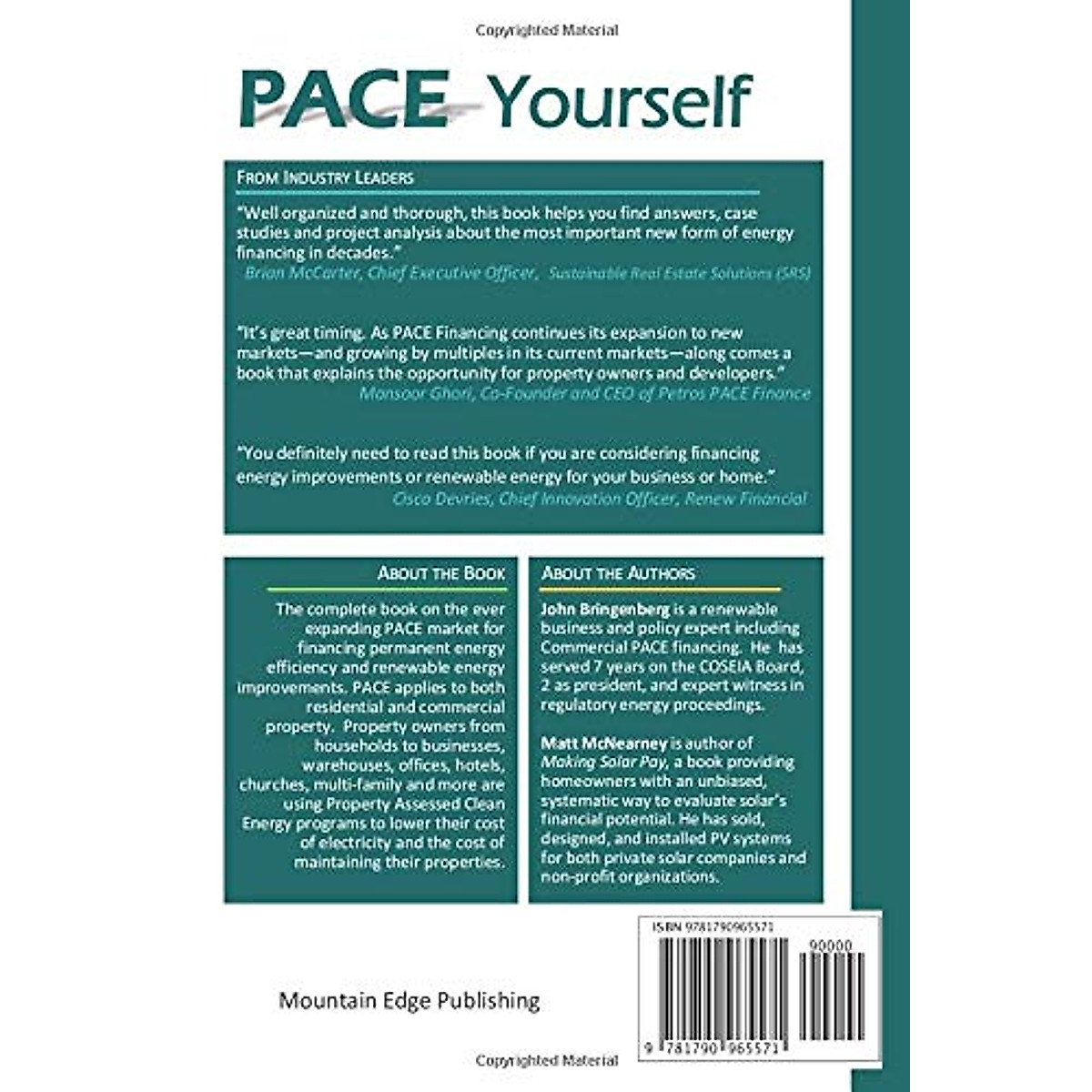 PACE Yourself: ... and Your Home ... and Your Business