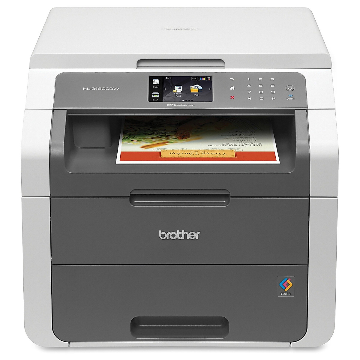 Brother Wireless Digital Color Printer with Convenience Copying and Scanning (HL-3180CDW), Amazon Dash Replenishment Ready