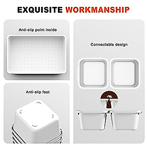 Fkamz Things & Crafts Storage Box Set 24 Pieces, Rolling Storage Cart Drawer Organizer Art Bin for Ribbons, Beads, Sticker, Yarn, and Ornaments, Sewing Work Bench Small Parts