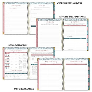 bloom daily planners New Pregnancy and Baby's First Year Calendar Planner & Keepsake Journal with Stickers - Hardcover Scrapbook Memory Book Organizer - (Undated) 8” x 10" - The Story of You