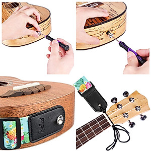 BestSounds Pineapple Ukulele Strap & Hawaiian Style Shoulder Strap Suitable for Soprano Concert Tenor Baritone String Instruments (Pineapple)