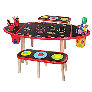 ALEX Toys Super Art Table with Paper Roll Kids Art Supplies