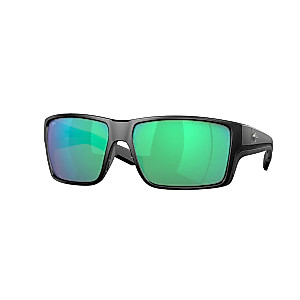 Costa Del Mar Reefton Pro 6S9080 908007 63MM Grey/Blue Mirror 580G Glass Polarized Rectangular Sunglasses for Men + BUNDLE with Designer iWear Eyewear Kit