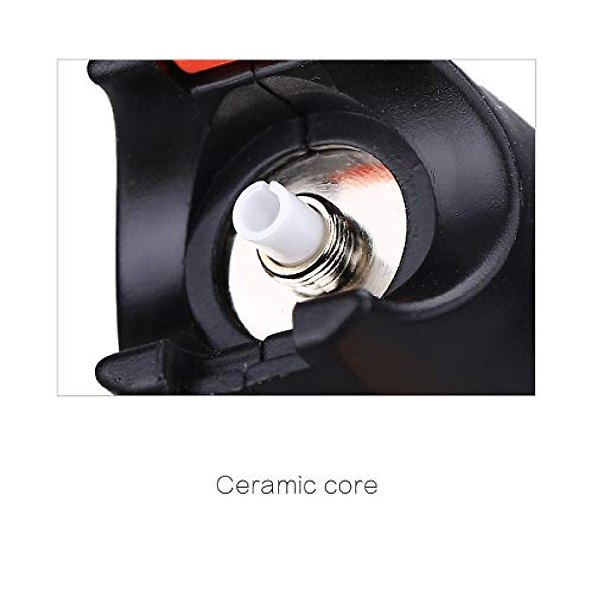 KELUSHI 6 Pcs Fiber Optical Tool Accessory Fiber Sleeve Core Spare Ceramic Inserts and Mental Heads for Visual Fault Locator Fiber Cable Tester