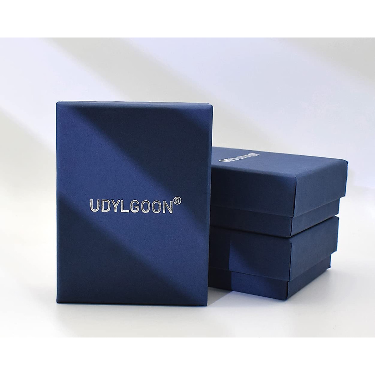 UDYLGOON Cubic Zirconia Bride Wedding Earrings Chandelier Long Dangle Earrings for Pageant Prom (Royal Blue)